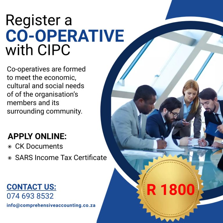 Non-profit Company Registration with CIPC (NPC) - Comprehensive Accounting